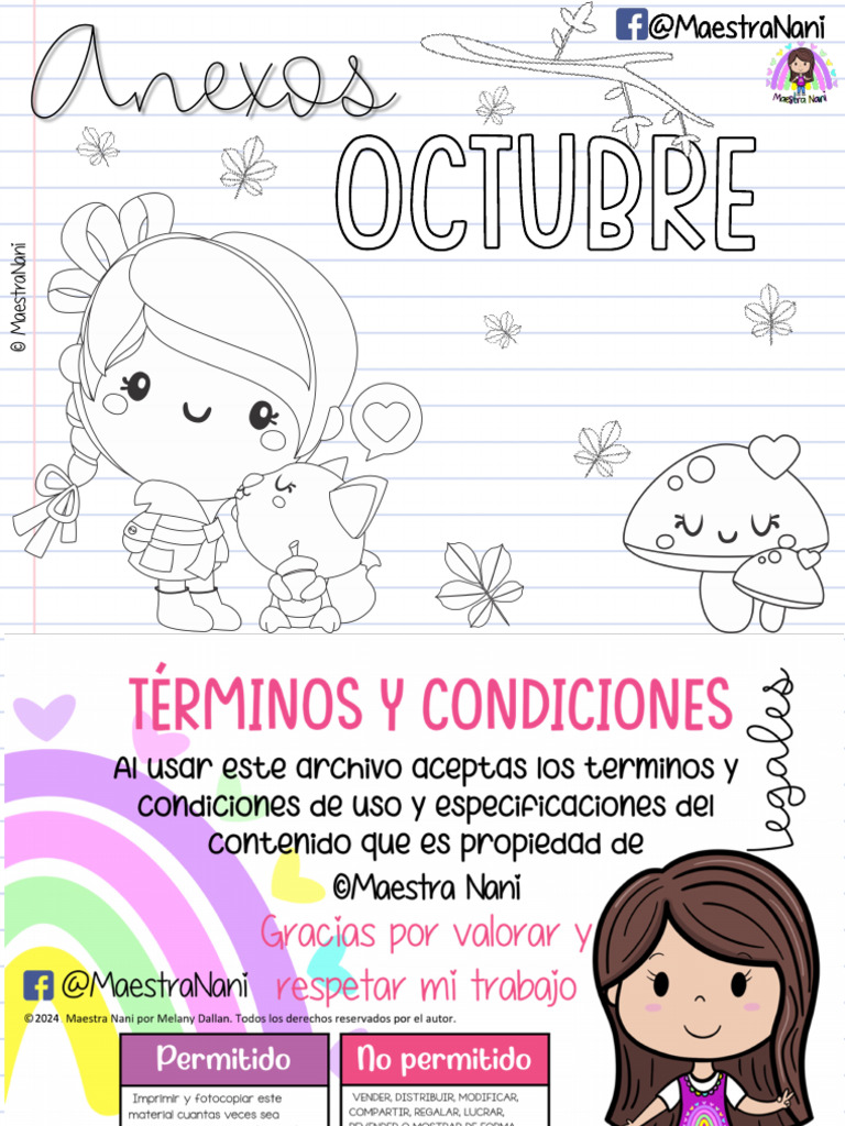 Anexos Octubre Maestra Nani 2024 | PDF