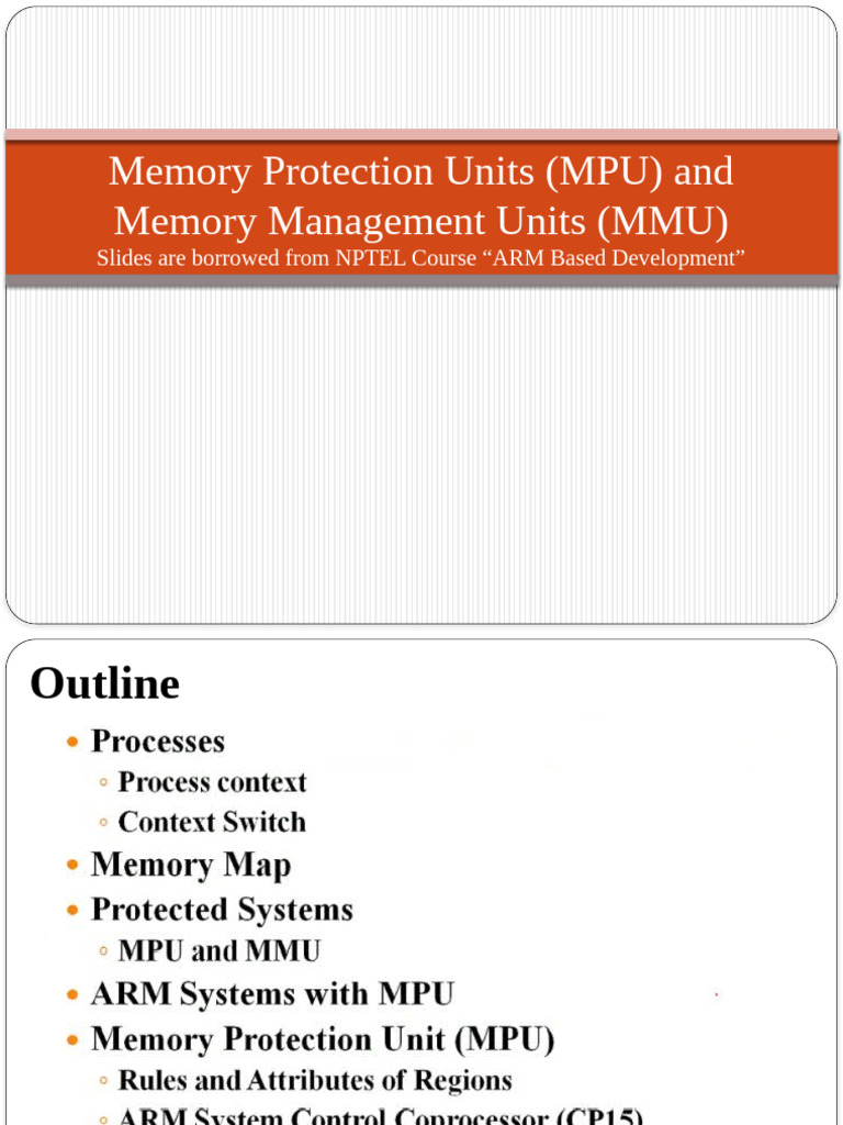 Slide 17 Memory Protection Units Pdf Technology Engineering