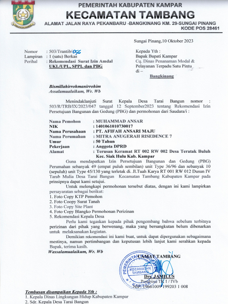 Amdal Upl Mitra 7 Scan | PDF