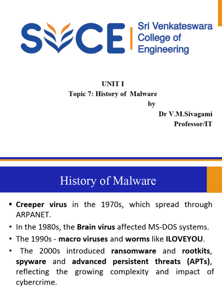 History of Malware | PDF | Games & Activities | Social Science