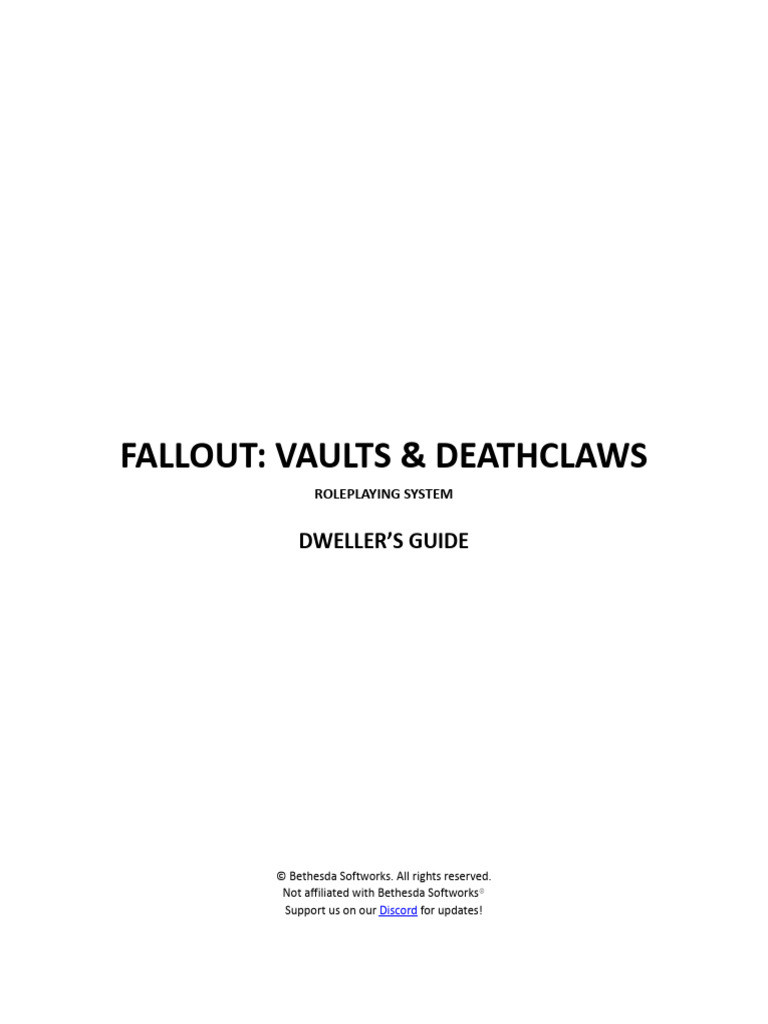 Dwellers Guide - Fallout Vaults Deathclaws | PDF | Gun | Armour