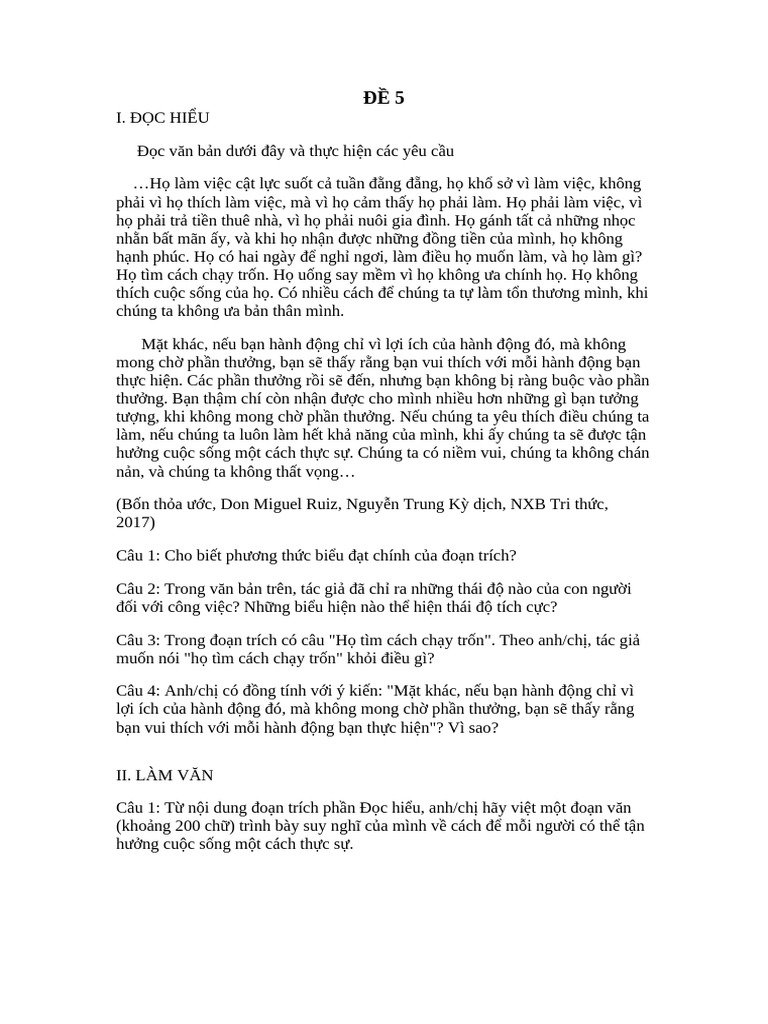 đề 5 đọc hiểu nlxh | PDF