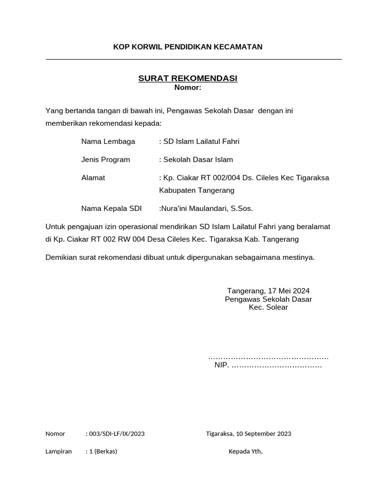 Rekom Pengawas | PDF