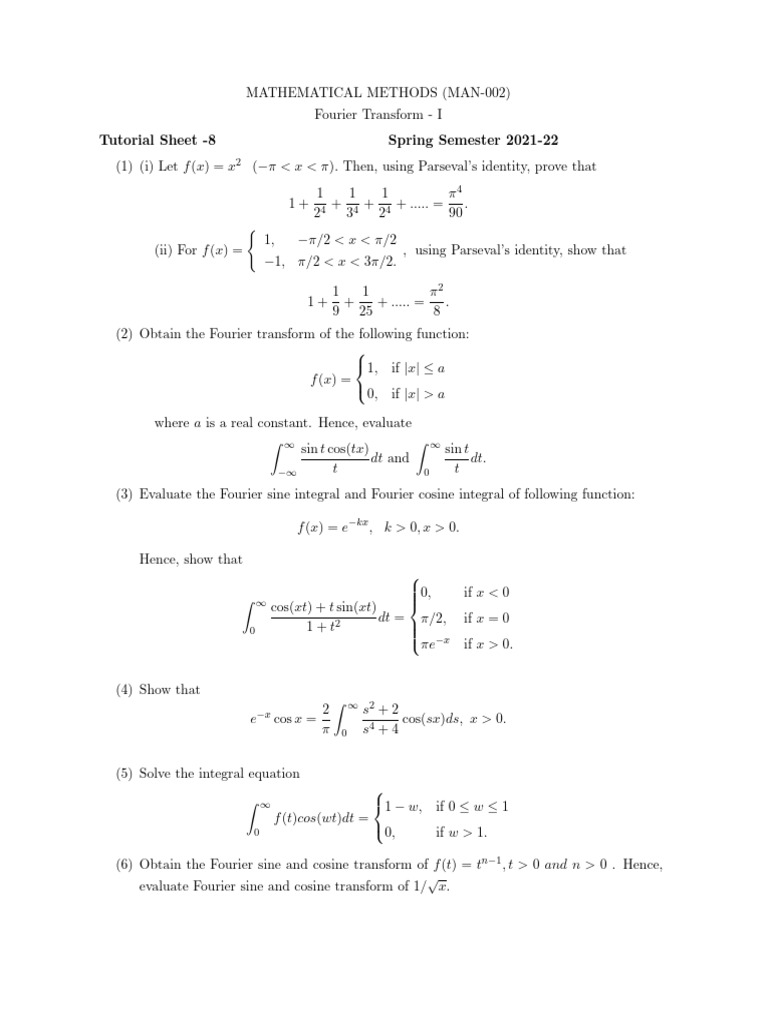 8 Assignment | PDF | Special Functions | Calculus