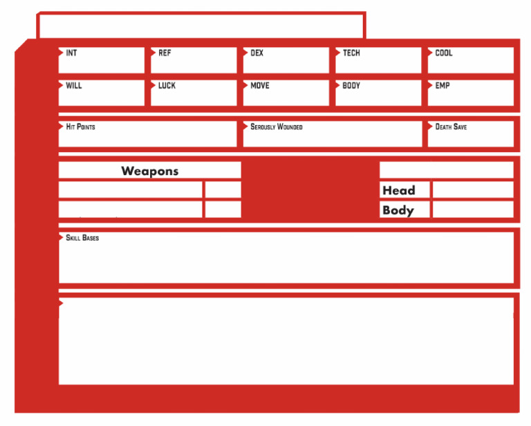 NPC Sheet Fillable | PDF