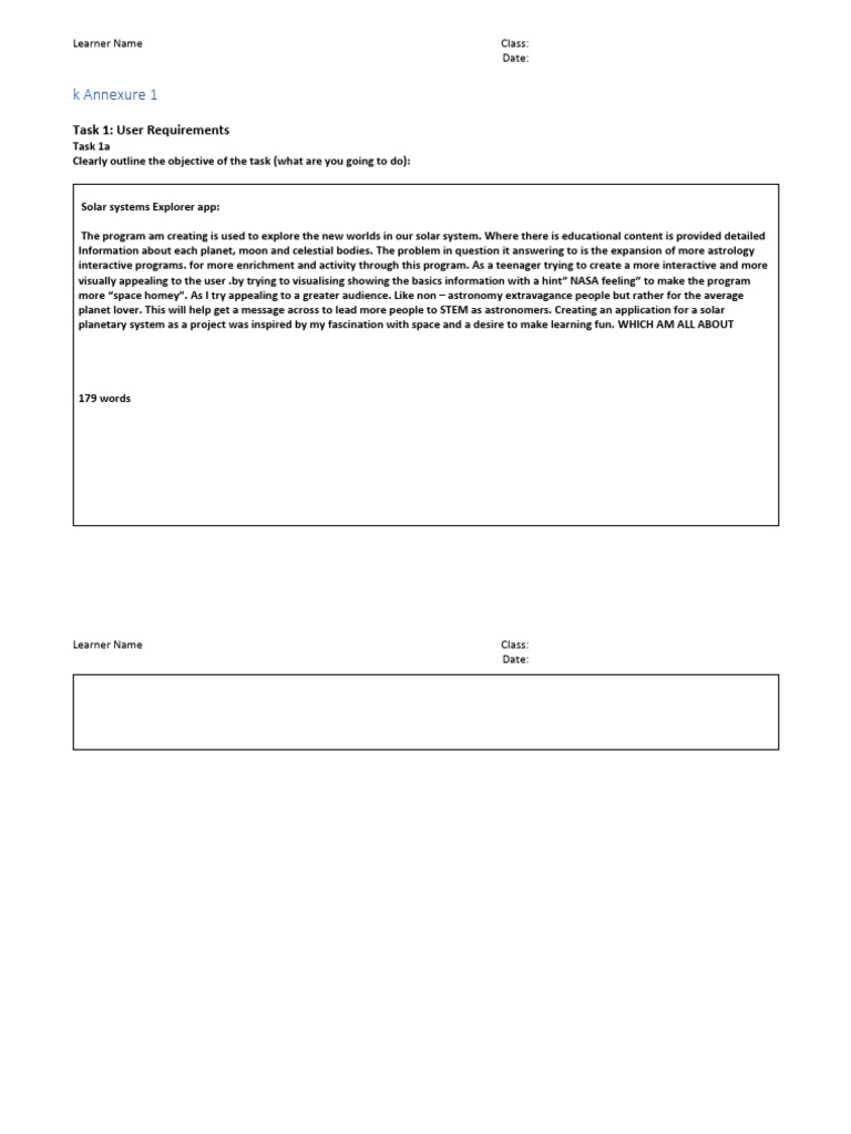 GR 10 PAT IT Annexure Task 1 - 2024 Eng | PDF | Planetary Science | Natural Sciences