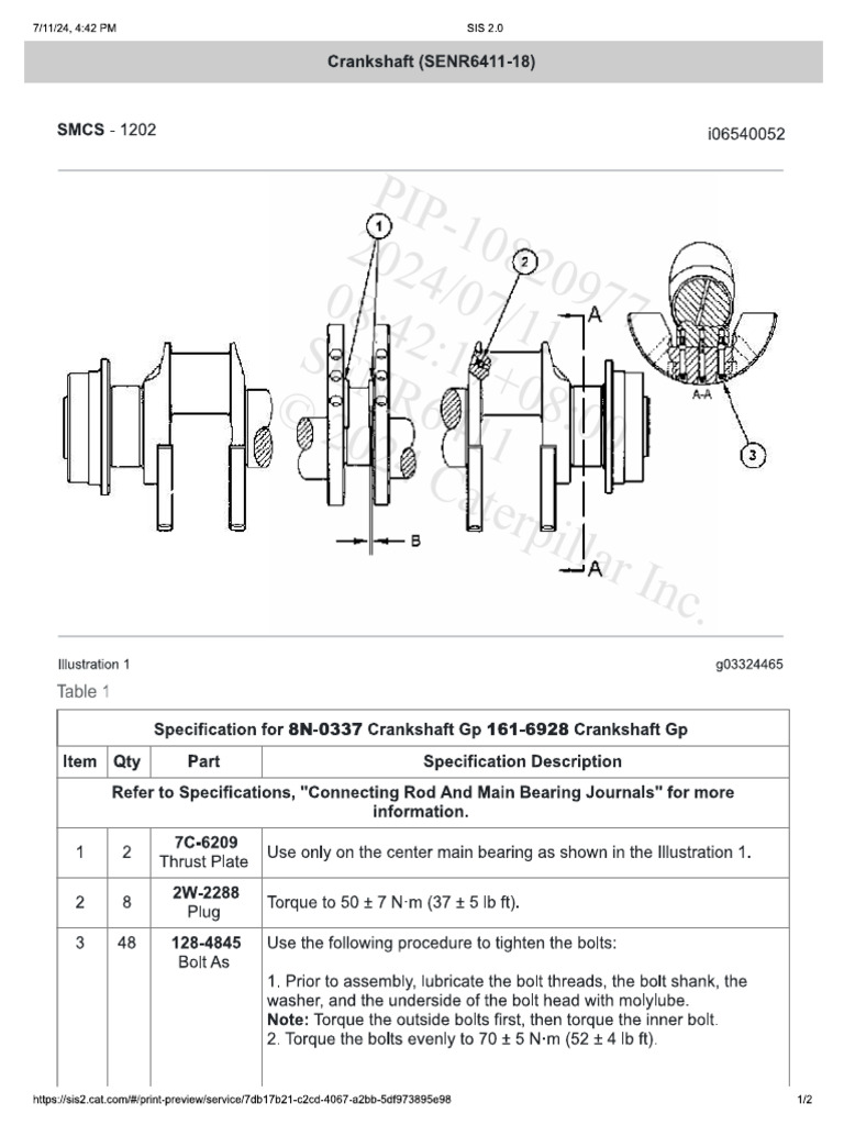 Crankshaft Measurement | PDF