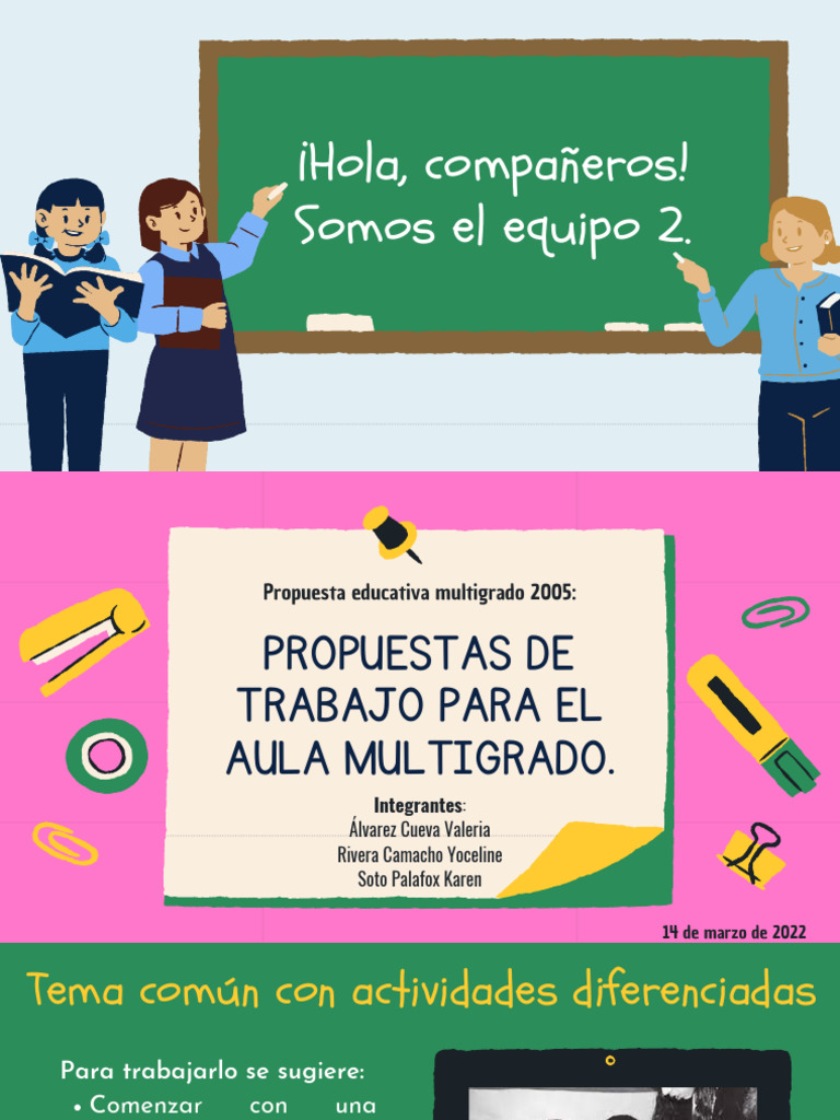 Propuestas de Trabajo para El Aula Multigrado. | PDF | Aprendizaje ...