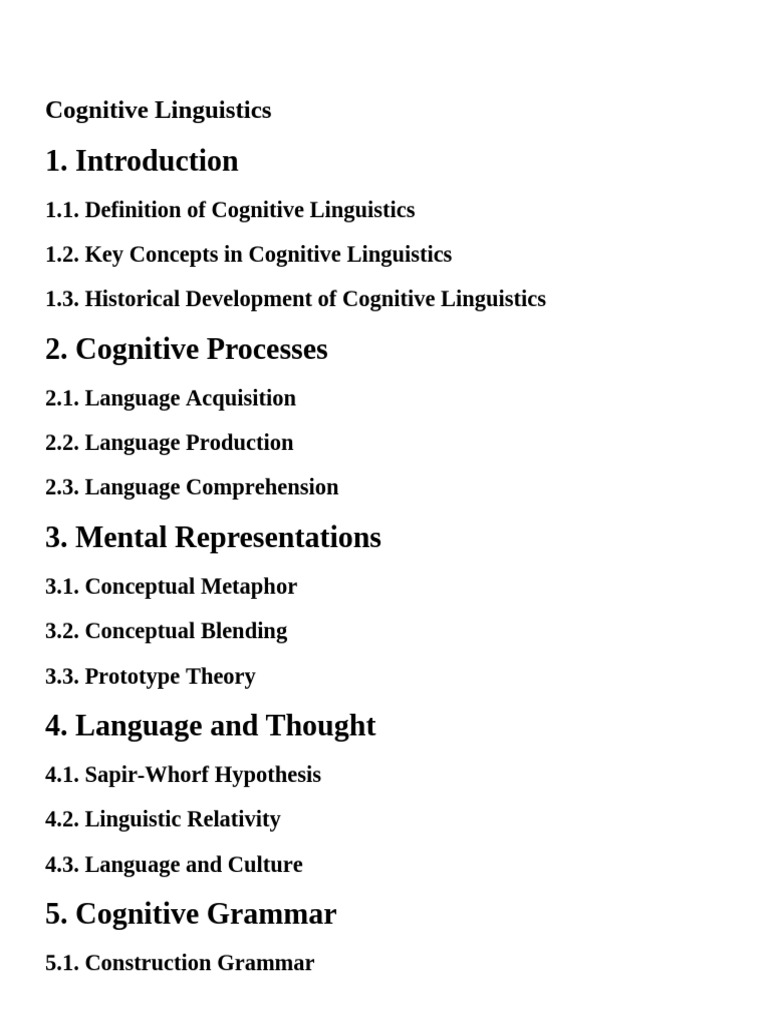 Cognitive Linguistics Wide Scope 1 | PDF | Semantics | Linguistics
