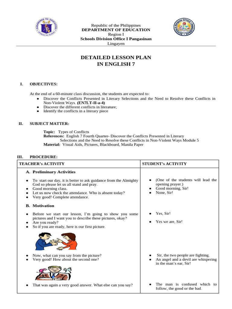Detailed Lesson Plan Pang 1 Ranking | PDF
