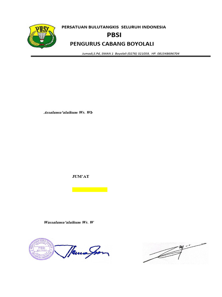 PERMOHONAN DIPENSASI new | PDF