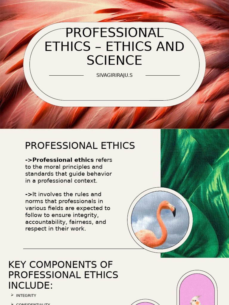 Professional Ethics - Ethics and Science | PDF | Science | Integrity
