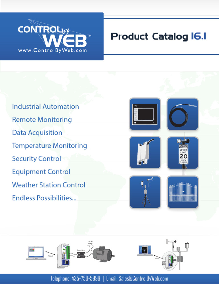 Controlbyweb Product Catalog | PDF | Thermostat | Computer Network