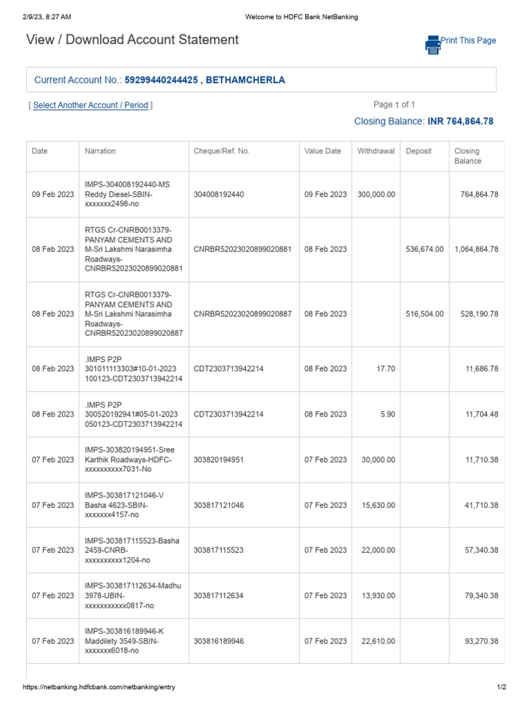 Welcome To HDFC Bank NetBanking | PDF | Banking | Financial Services