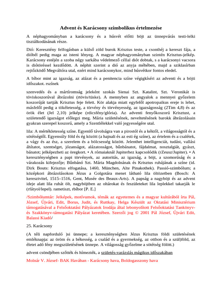 Karácsony És Advent | PDF
