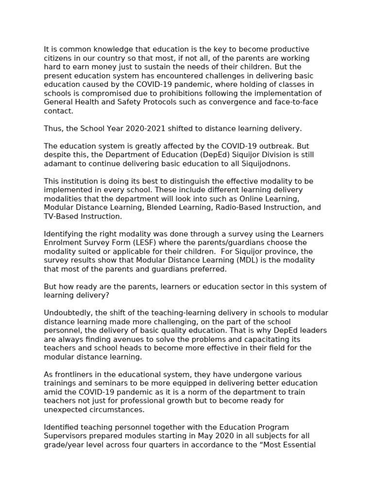 Distance Learning Pdf Educational Assessment Learning