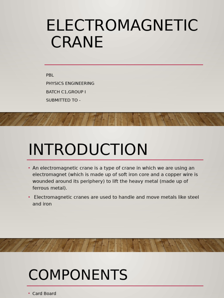 Electromagnetic Crane | PDF