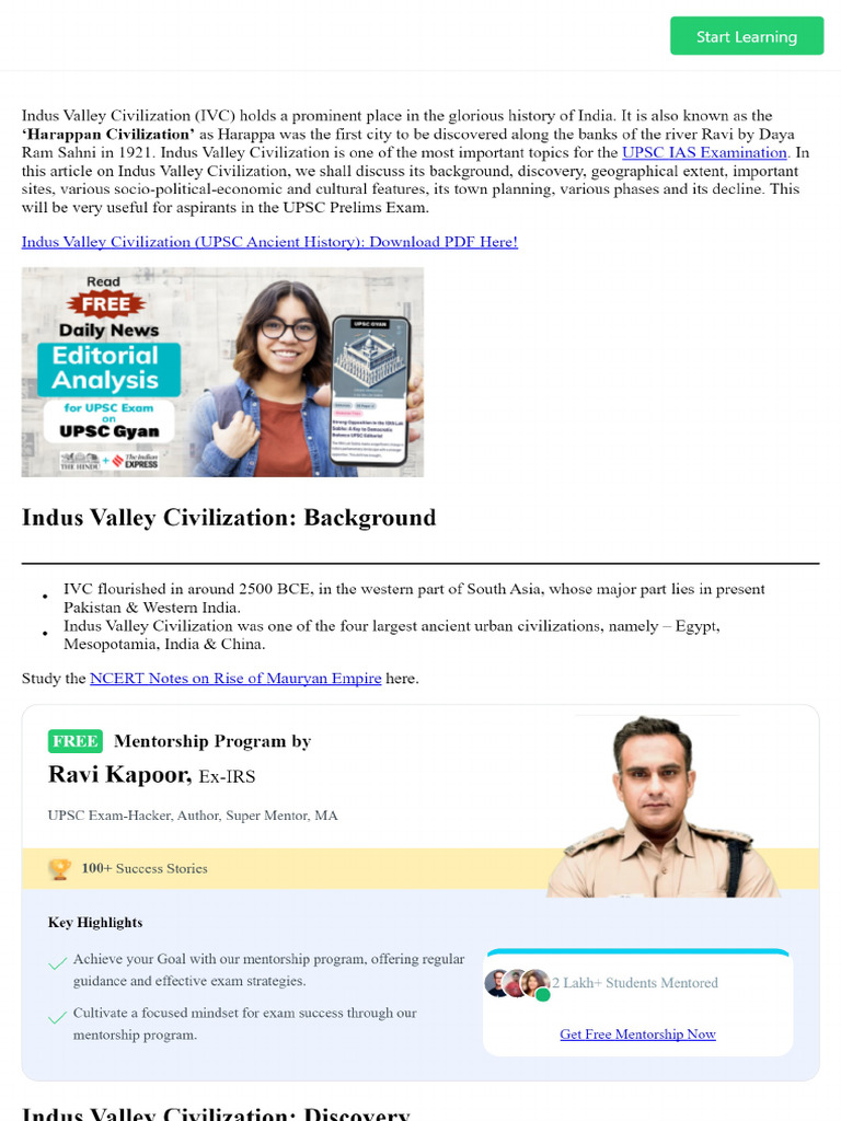 Indus Valley Civilization - History, Facts, Map, Location, Language ...