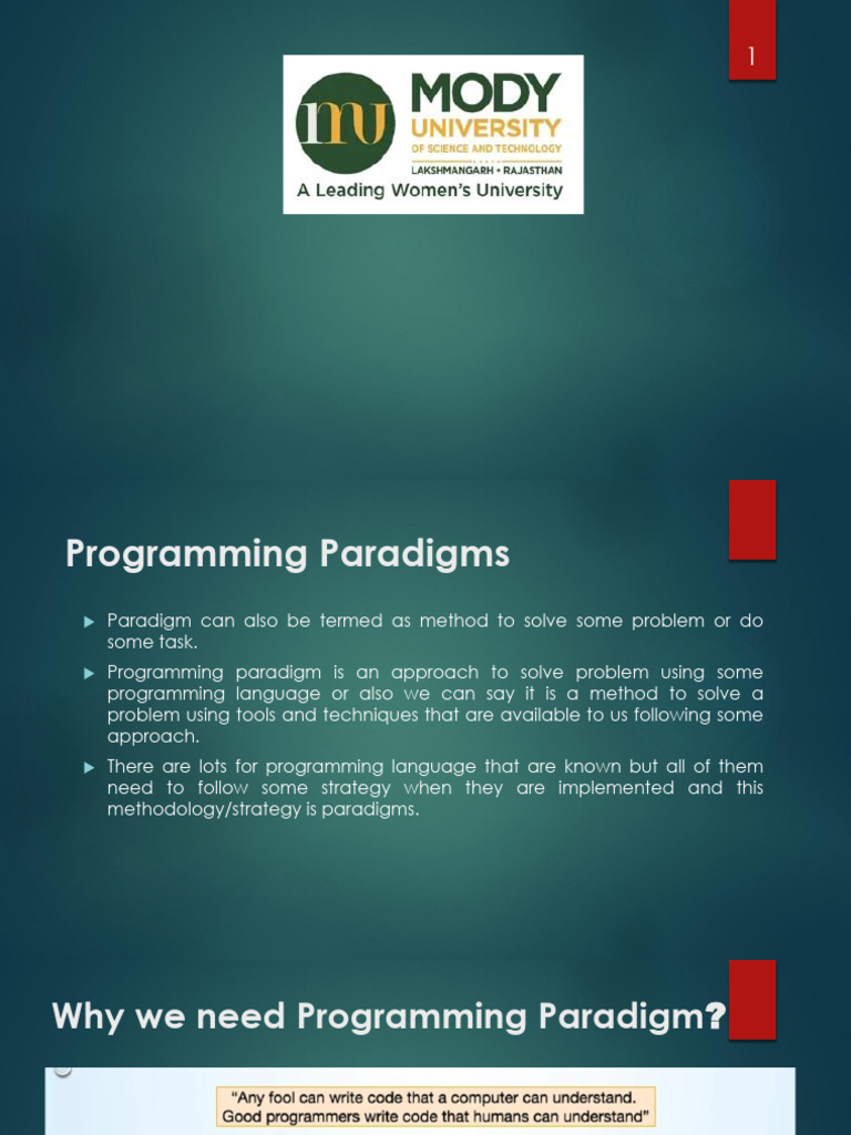Programing Paradigms-P | PDF | Programming Paradigms | Computer Programming