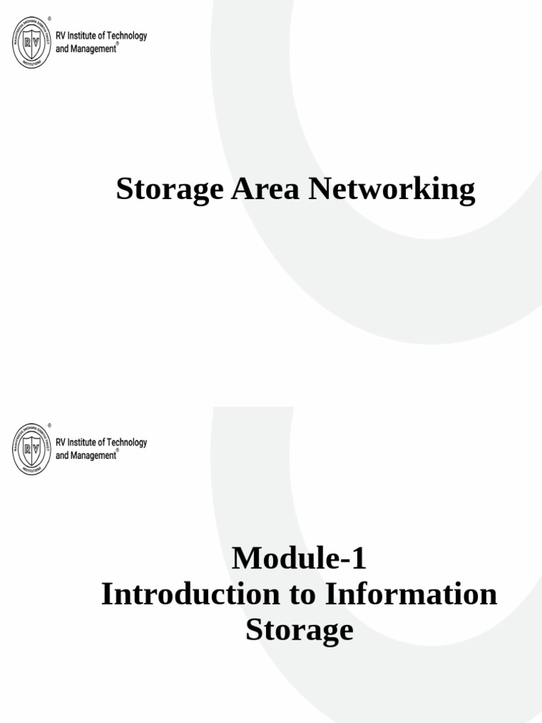 Module1 SAN | PDF | File System | Virtualization