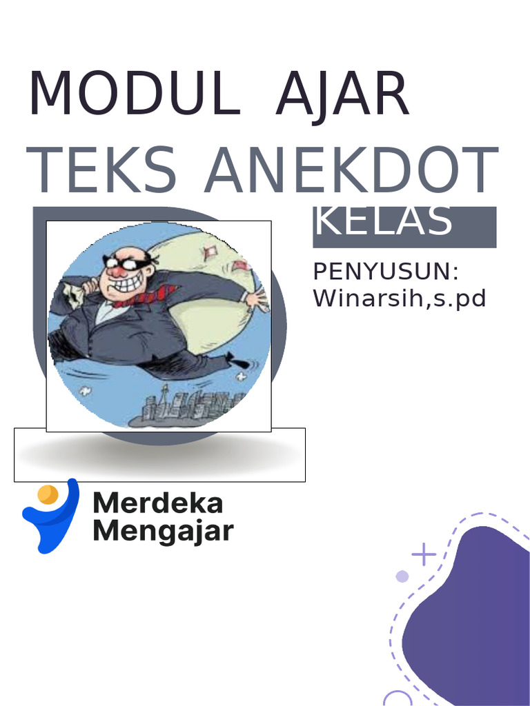 Modul Ajar Teks Anekdot | PDF | Seni & Disiplin Bahasa
