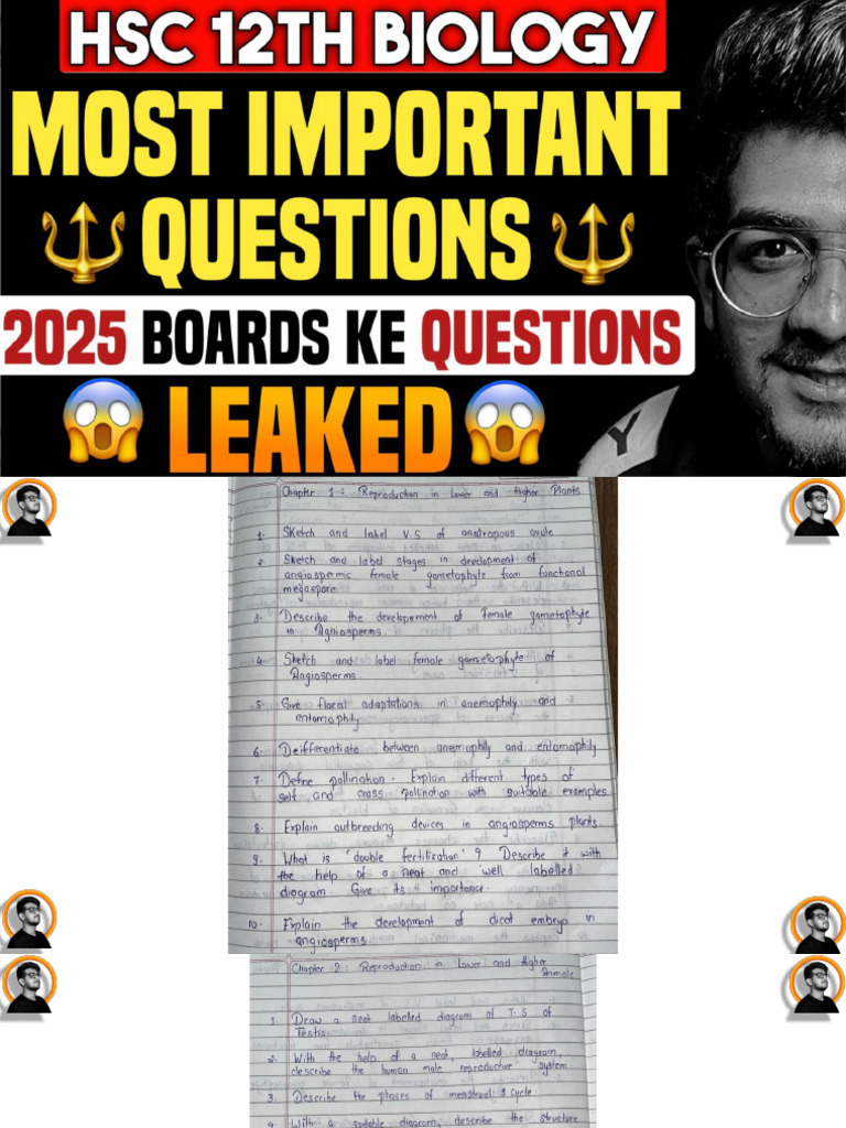 12th HSC Biology Most Imp | PDF