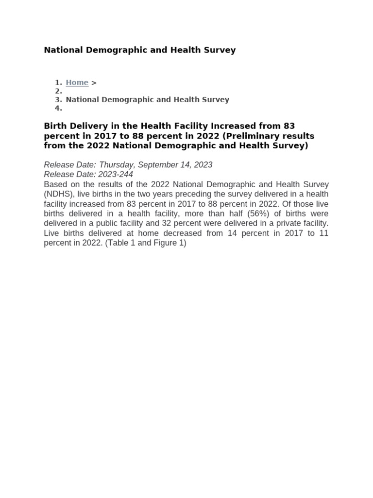 Philippine Birth Delivery Trends | PDF | Teenage Pregnancy | Human ...