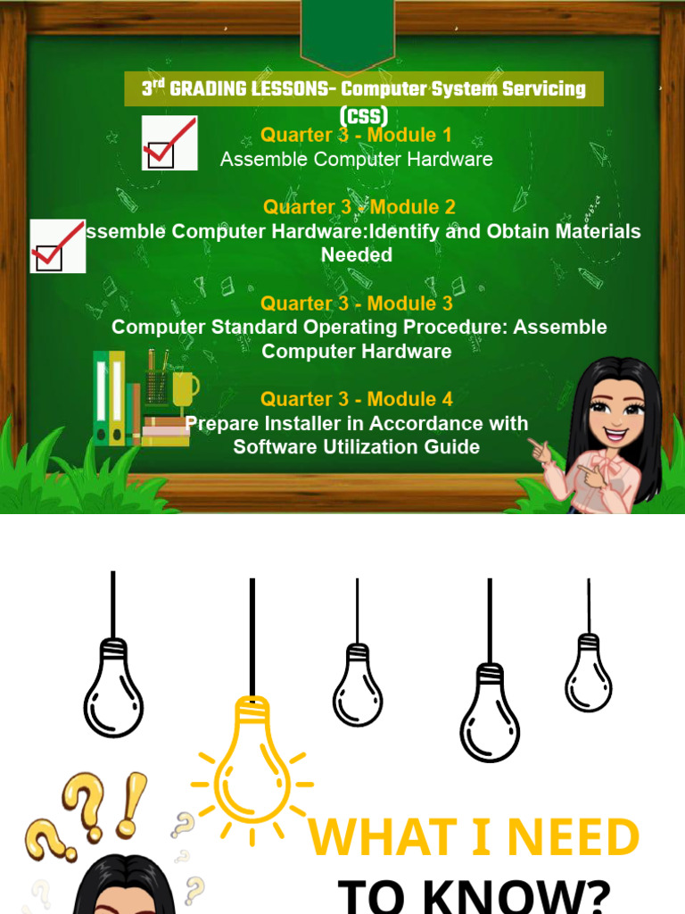 MODULE 3 - Computer Operating Standards-Assemble Computer Hardware WT DISASSEMBLY | PDF | Hdmi | Usb