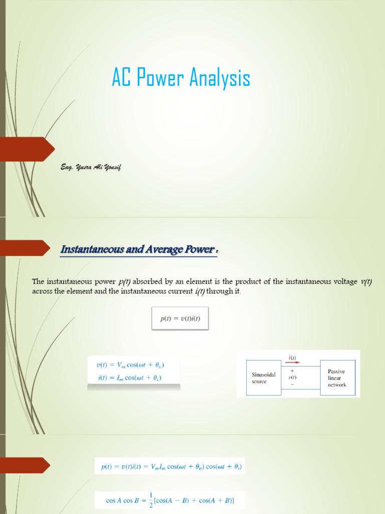 Ac Power Analysis | PDF
