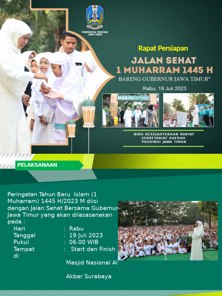 Revisi-2 Materi Rakor Jalan Sehat 1 Muharram 1445 H - 2023 M | PDF | Ilmu Sosial | Sains ...