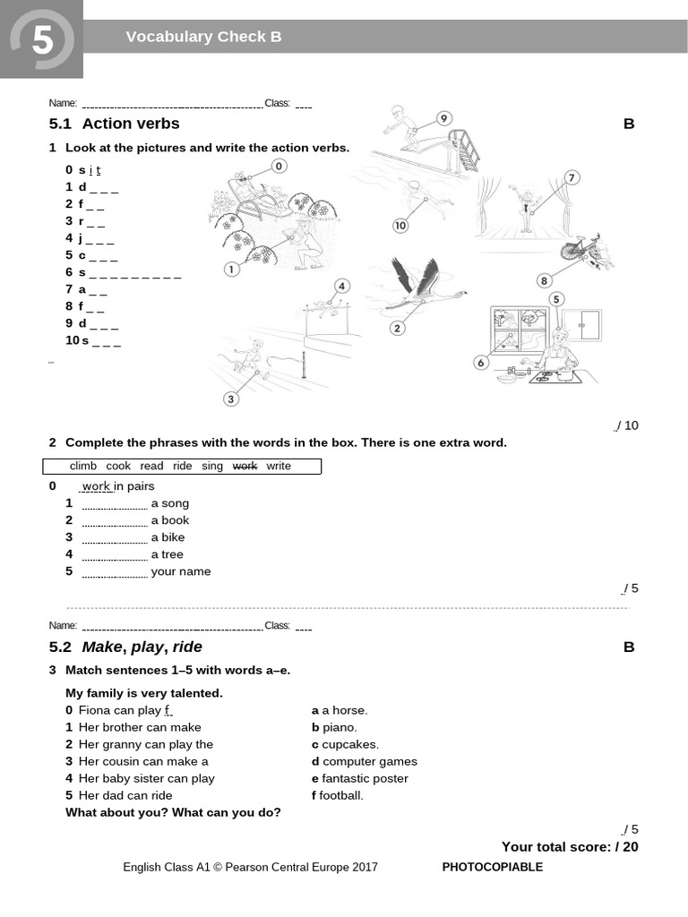 Vocabulary Check 5B | PDF | Language Arts & Discipline
