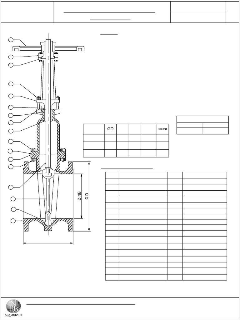 CI Gate Valve | PDF | Valve | Mechanical Engineering