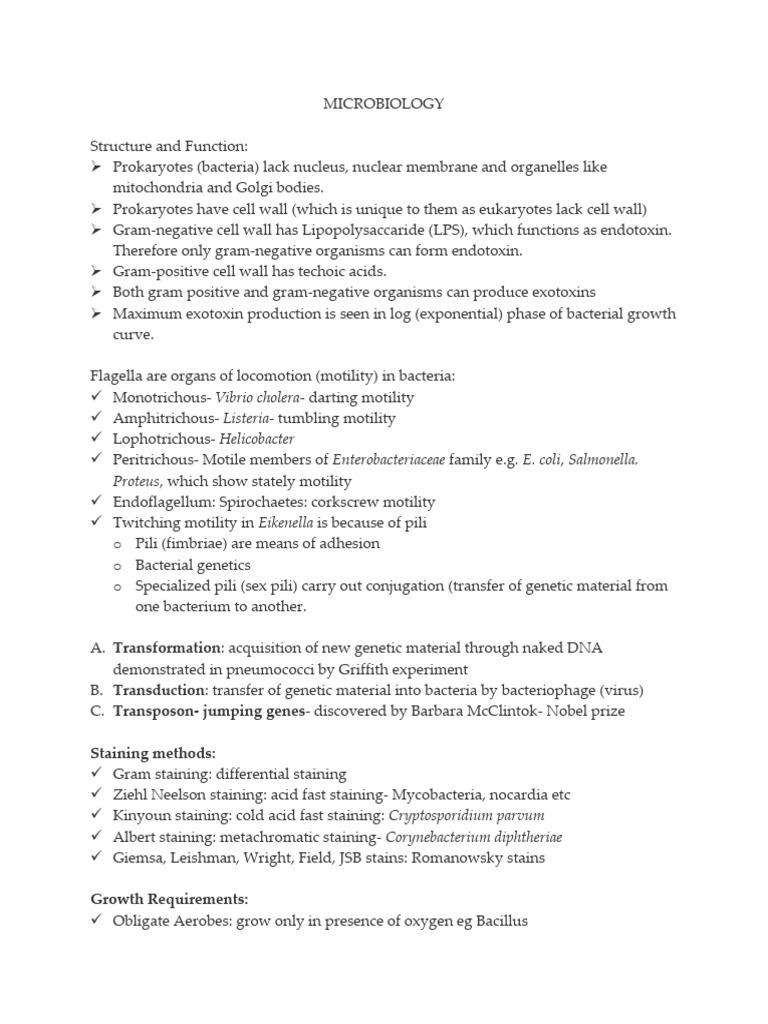 Microbiology | PDF | Bacteria | Sterilization (Microbiology) Microbiology | PDF | Bacteria | Sterilization (Microbiology)