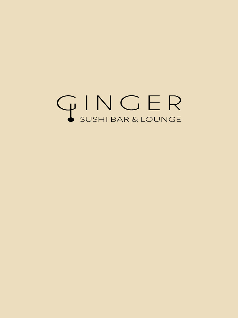 Ginger Food Drinks Menu 16072024 | PDF | Sushi | Sauce