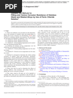 Astm G48 | PDF | Corrosion | Stainless Steel