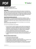 DeltaX Product Analyst Interview QA | PDF | Usability | Communication