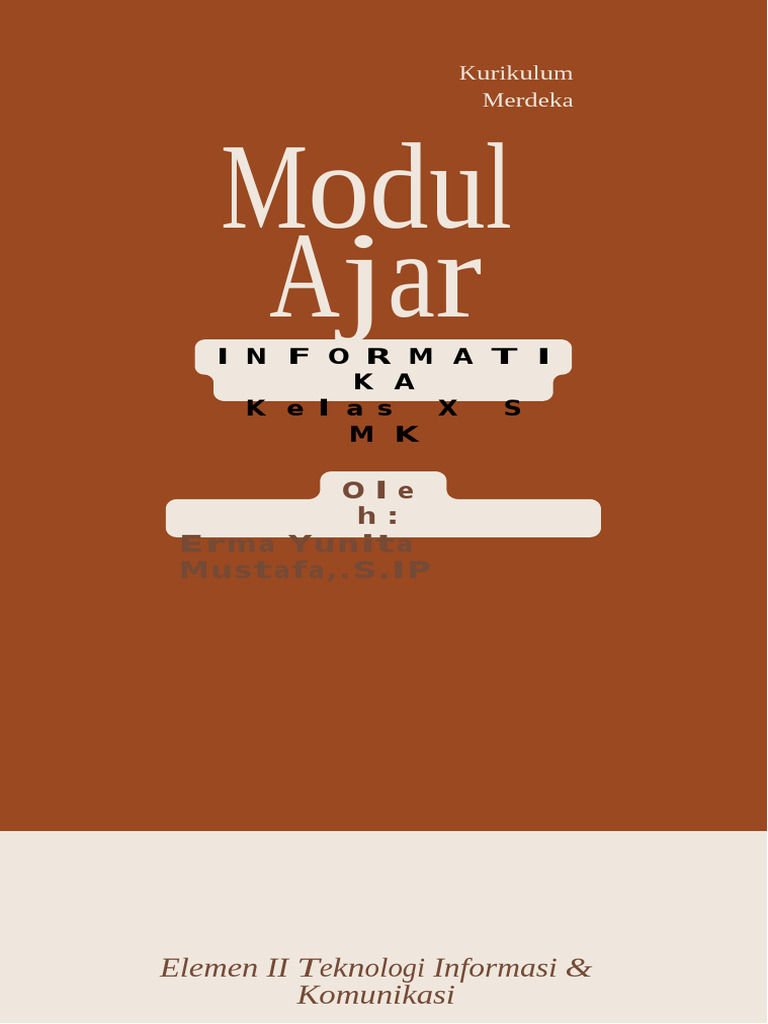 Template Modul Ajar Informatika PDF | PDF
