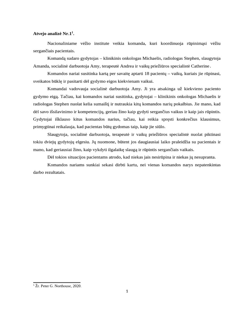 LDK Atvejo Analizė Nr.1 | PDF