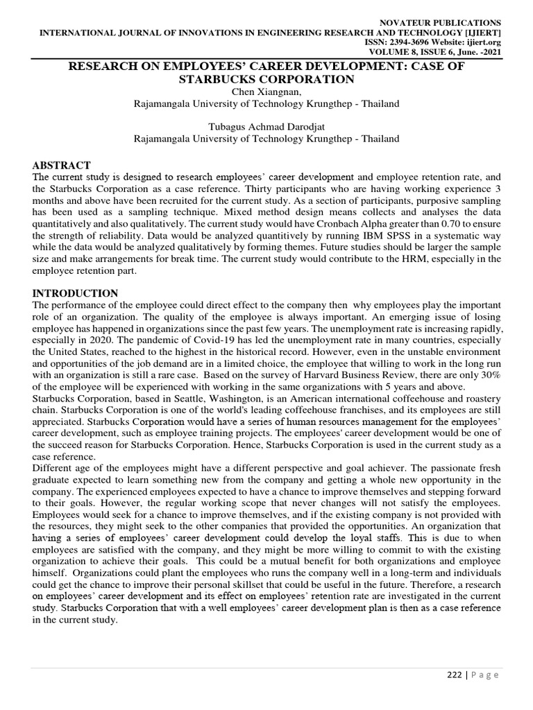 Research On Employees Career Development 575d4ae0 | PDF | Business