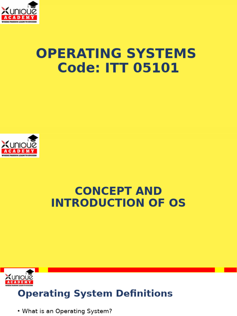 ITT 05101 - Operating System | PDF | Operating System | Process (Computing)