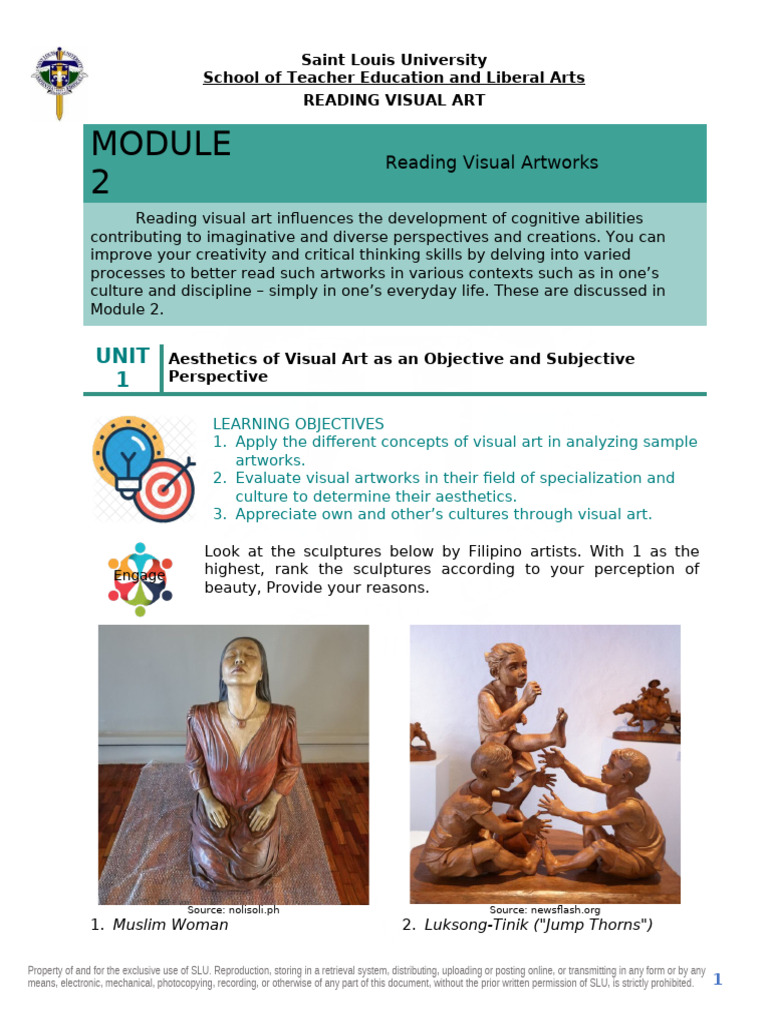 Sea Grva Module 2 - Unit 1 | PDF | Aesthetics | Idea