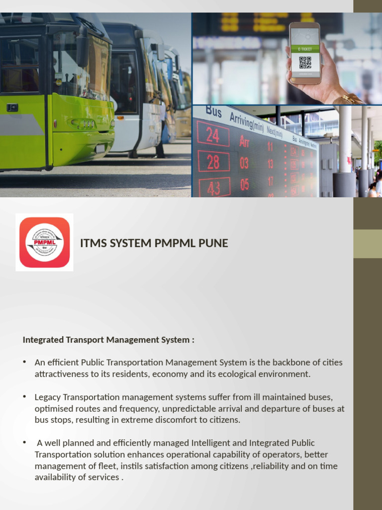 ITMS | PDF | Bus | Public Transport