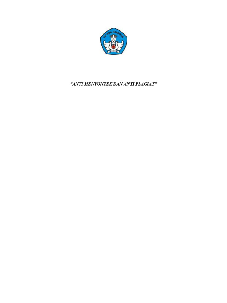 04. Deklarasi Anti Menyontek Anti Plagiat | PDF