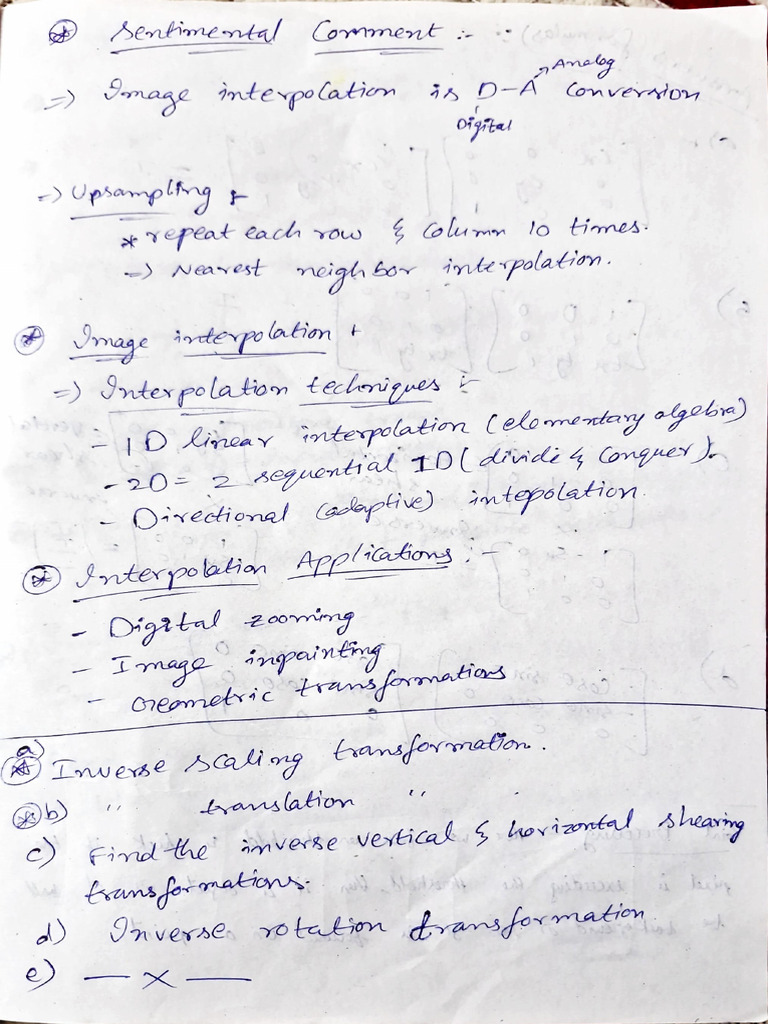 Dip Notes - 2 Upto Unit-2 | PDF