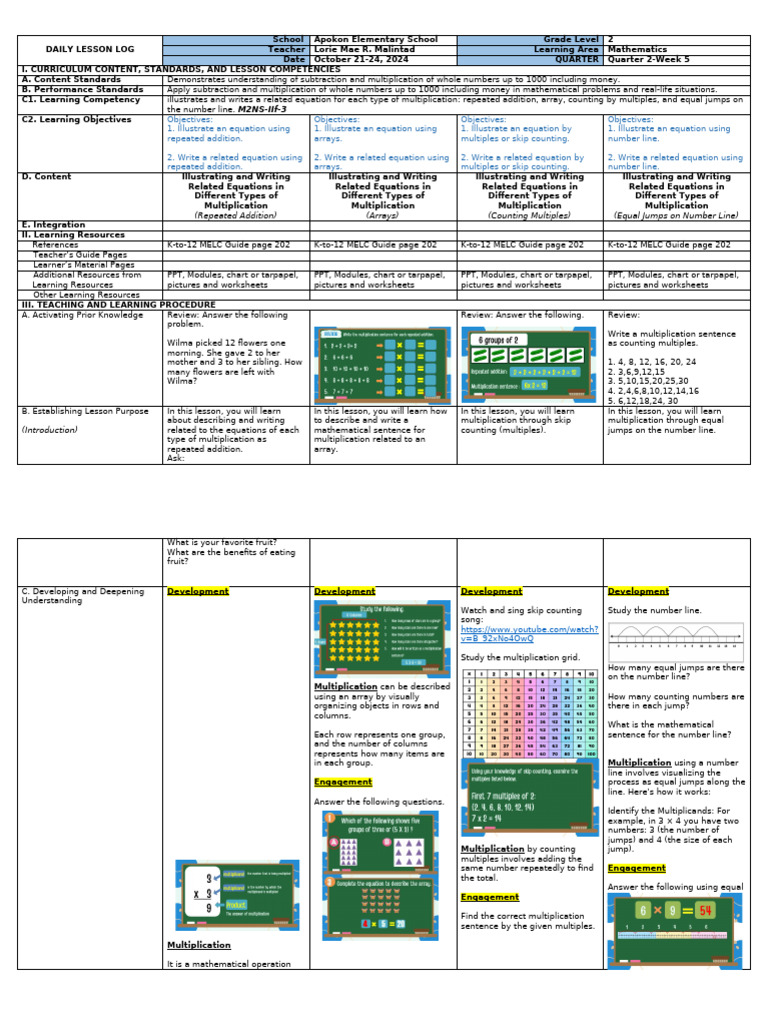 Q2-W5-MATH | PDF | Learning | Cognition