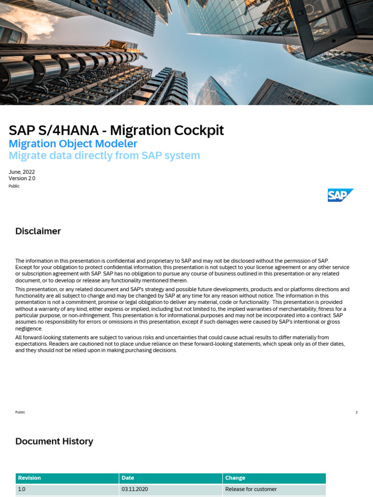SAP S - 4HANA Migration Cockpit - Deep Dive LTMOM For Direct Transfer | PDF | Computing ...