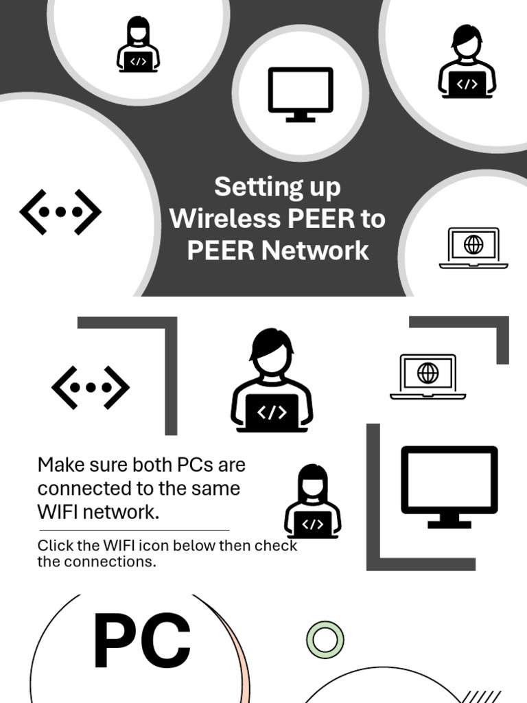 Setting Up Wireless Peer To Peer Network Pdf Ip Address Computer