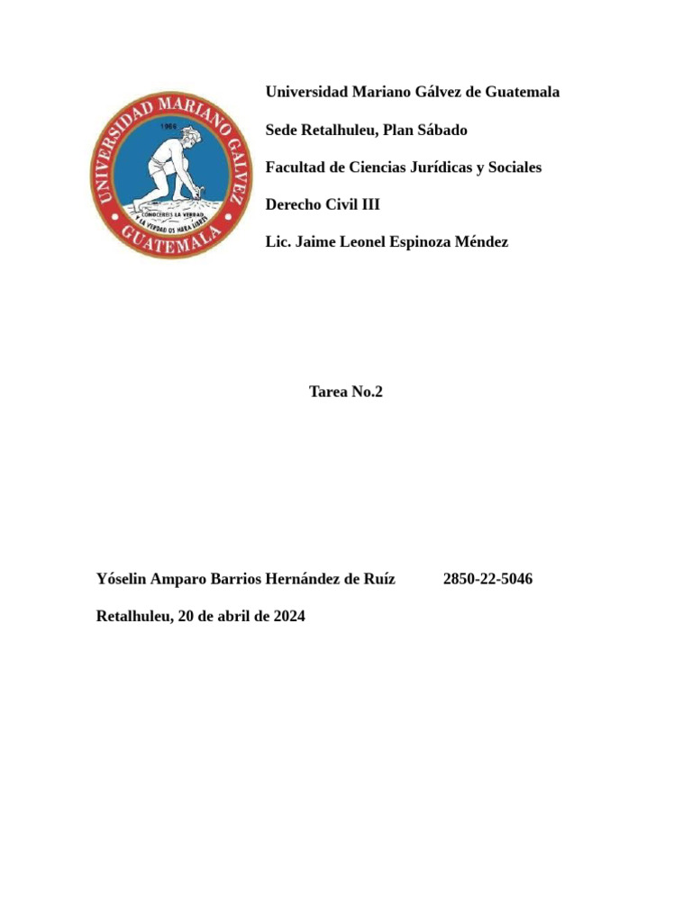 Tarea No. 2 Betsa | PDF | Intestacy | Herencia