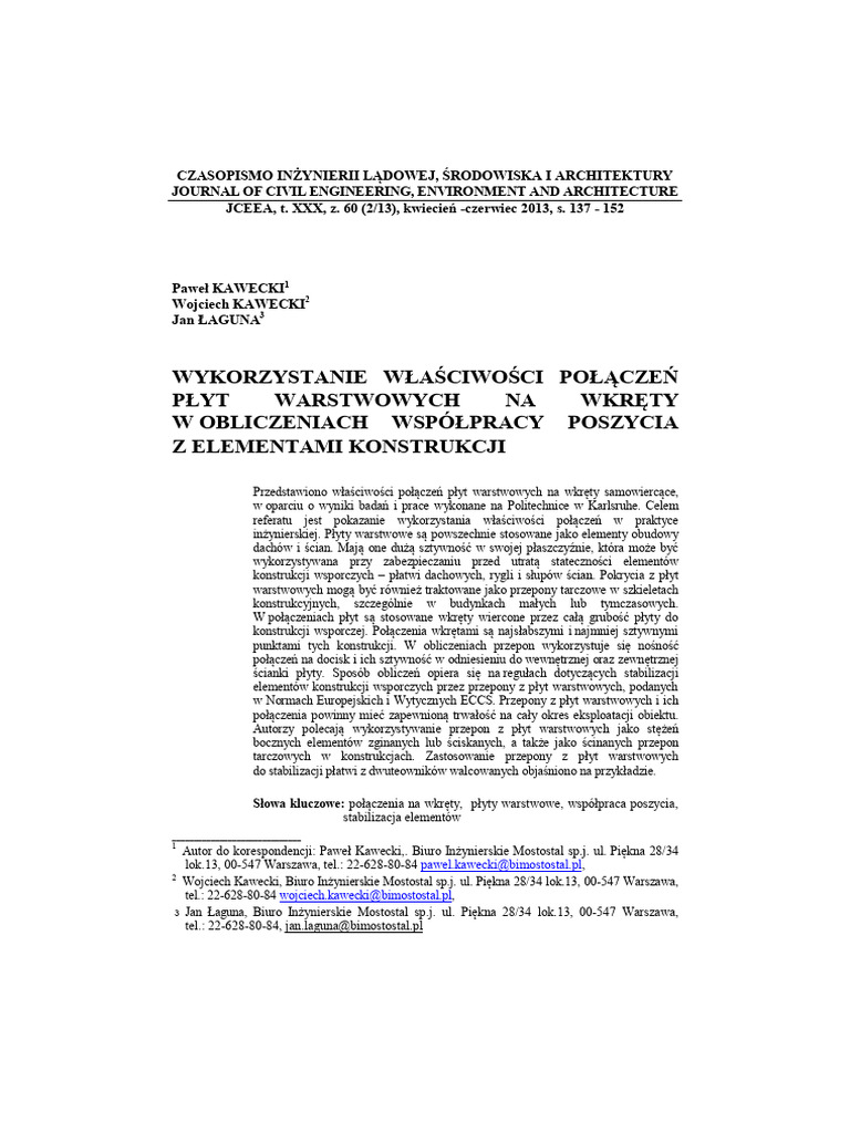 Kawecki - Wspolpraca Płyt | PDF