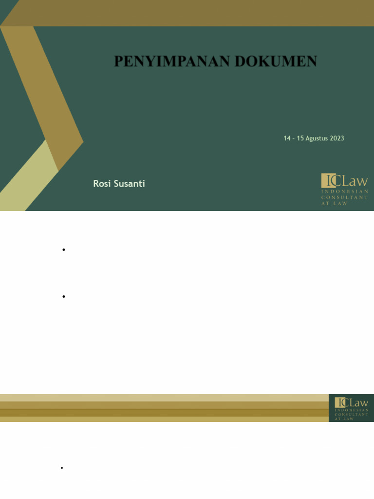 Penyimpanan Dokumen: Rosi Susanti | PDF